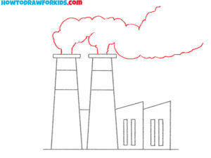 How to Draw a Factory - Easy Drawing Tutorial For Kids