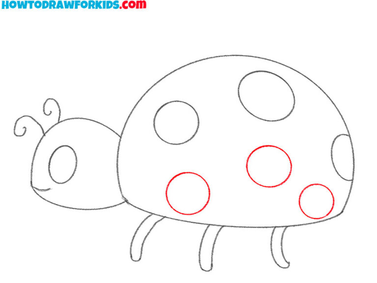 How to Draw a Ladybug - Easy Drawing Tutorial For Kids