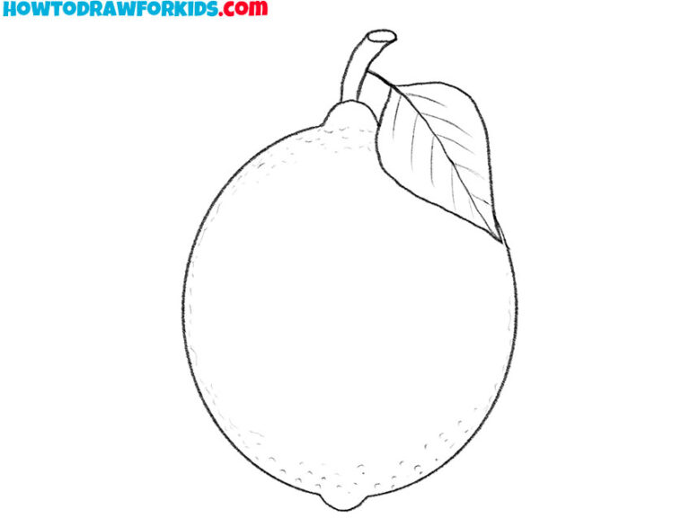 How to Draw a Lemon - Easy Drawing Tutorial For Kids