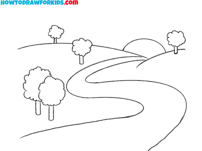 How to Draw a Road - Easy Drawing Tutorial For Kids