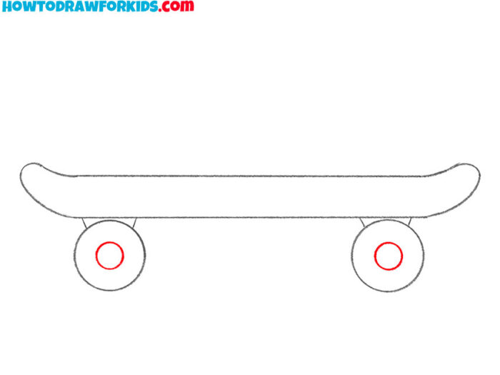 How to Draw a Skateboard - Easy Drawing Tutorial For Kids