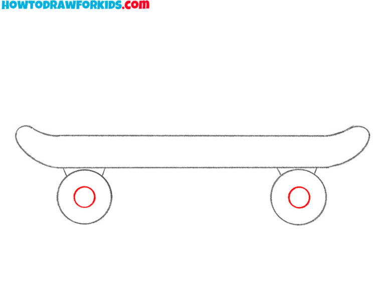 How to Draw a Skateboard - Easy Drawing Tutorial For Kids