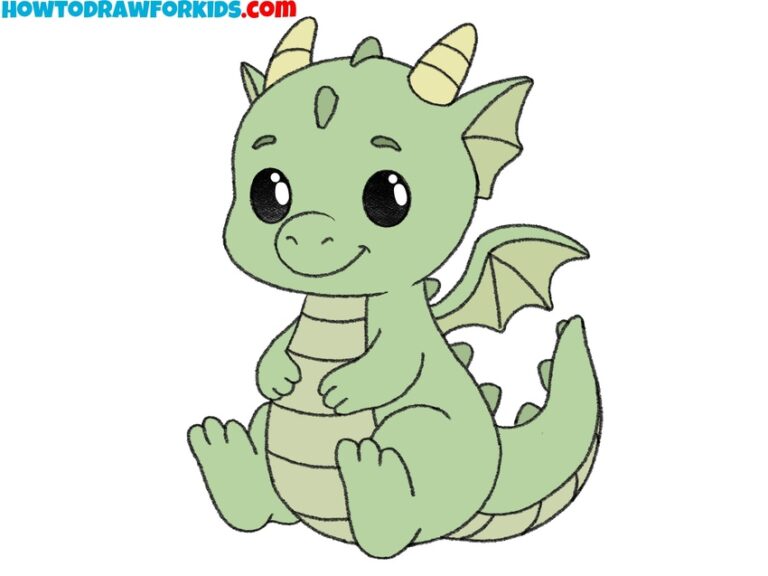 How to Draw a Japanese Dragon - Easy Drawing Tutorial For Kids