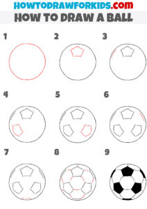 How to Draw a Ball - Easy Drawing Tutorial For Kids