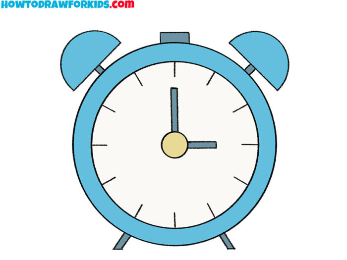 How To Draw A Clock Easy Drawing Tutorial For Kids