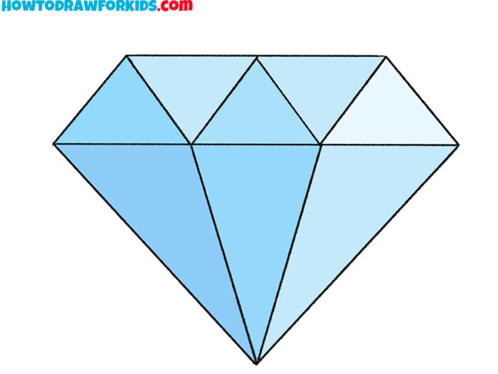 How to Draw a Diamond - Easy Drawing Tutorial For Kids
