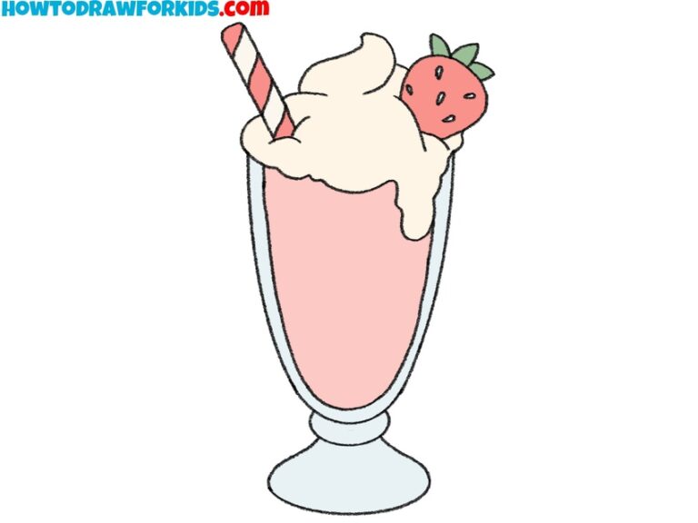 How to Draw a Milkshake - Easy Drawing Tutorial For Kids