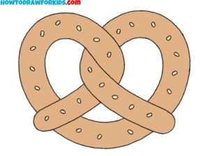 How to Draw a Pretzel - Easy Drawing Tutorial For Kids