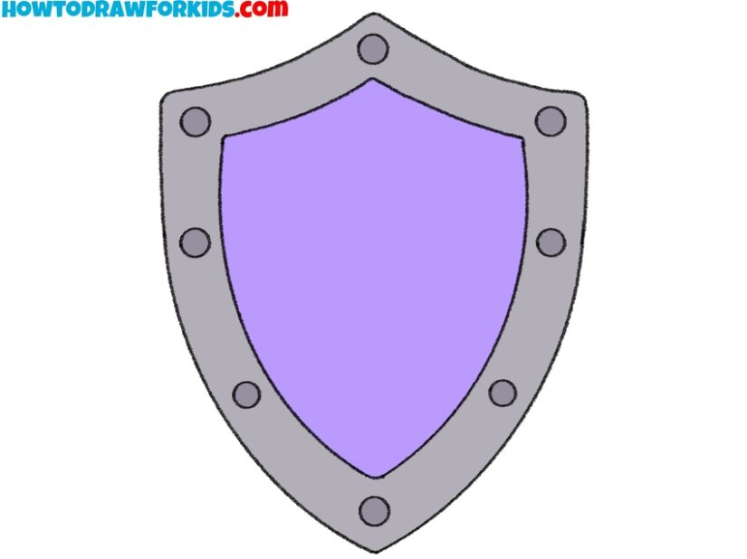 How to Draw a Shield - Easy Drawing Tutorial For Kids