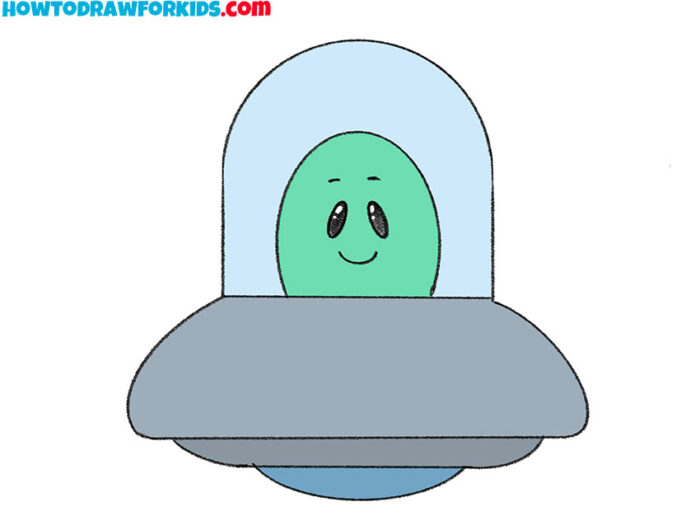 How to Draw a UFO - Easy Drawing Tutorial For Kids