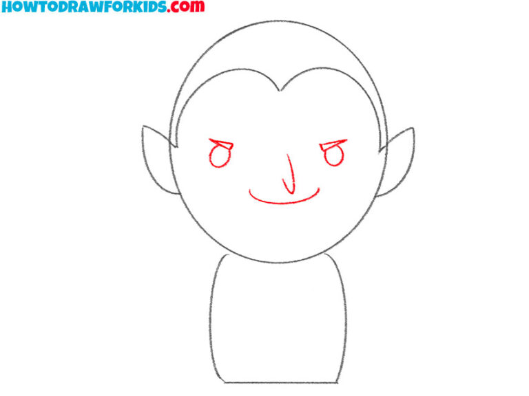 How to Draw a Vampire - Easy Drawing Tutorial For Kids