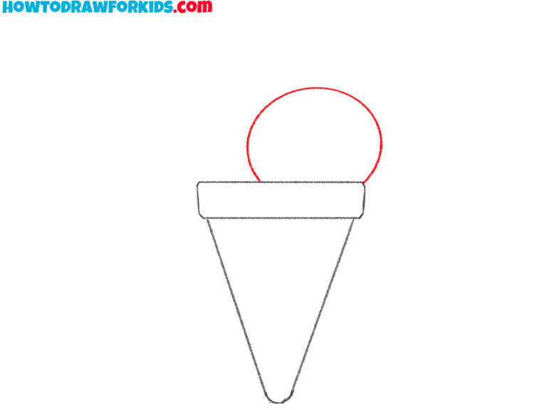 How to Draw Ice Cream - Easy Drawing Tutorial For Kids