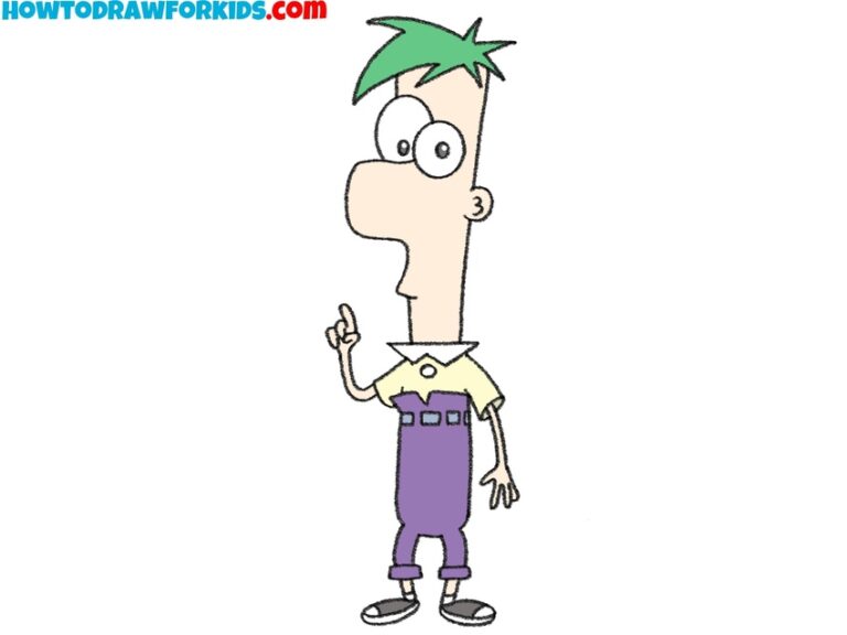 How to Draw Ferb - Easy Drawing Tutorial For Kids