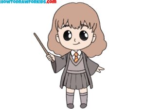 How to Draw Hermione Granger - Easy Drawing Tutorial For Kids
