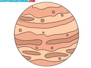 How to Draw Jupiter - Easy Drawing Tutorial For Kids