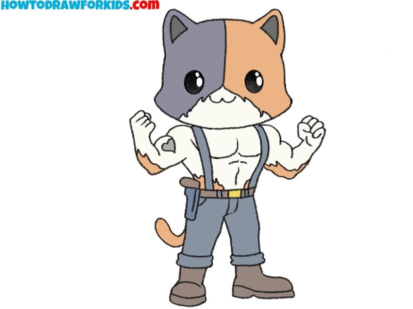 How to Draw Meowscles - Easy Drawing Tutorial For Kids