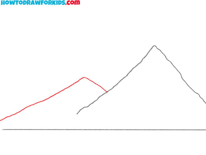 How to Draw Mountains - Easy Drawing Tutorial For Kids