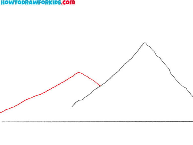 How to Draw Mountains - Easy Drawing Tutorial For Kids