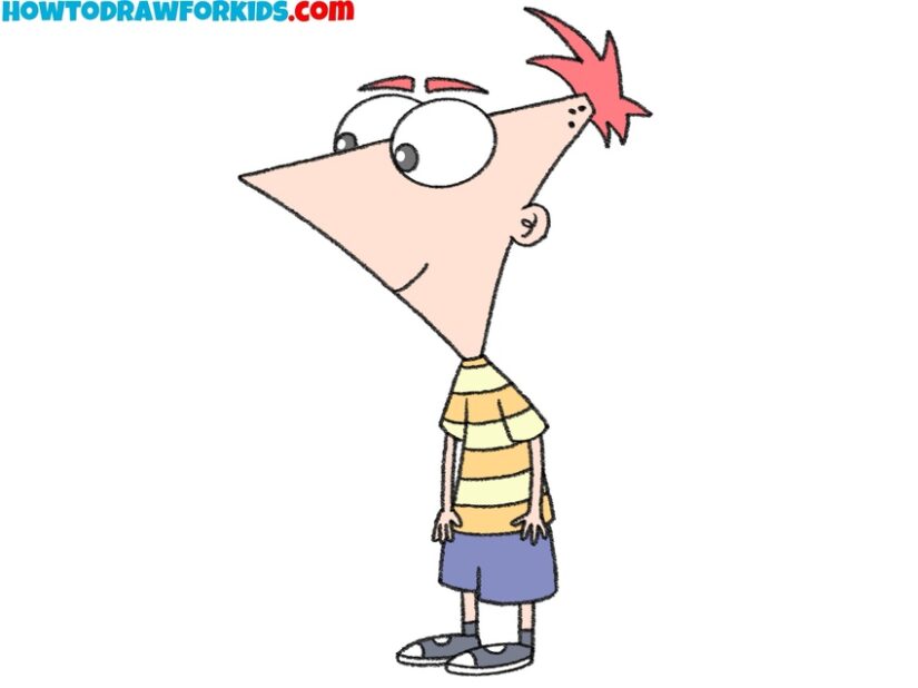 How to Draw Phineas - Easy Drawing Tutorial For Kids