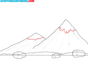 How to Draw Mountains - Easy Drawing Tutorial For Kids