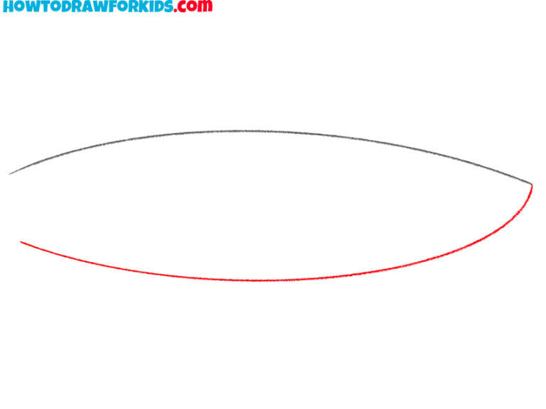 How to Draw a Surfboard - Easy Drawing Tutorial For Kids
