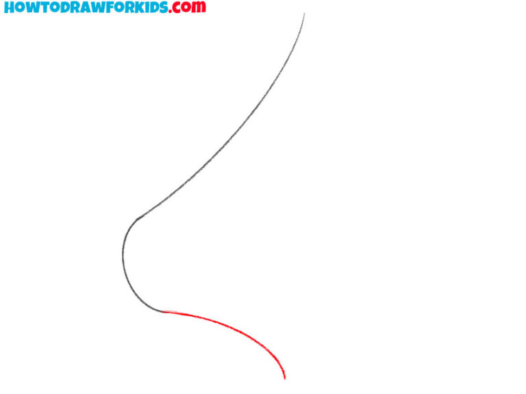 How to Draw a Nose From the Side - Easy Drawing Tutorial For Kids