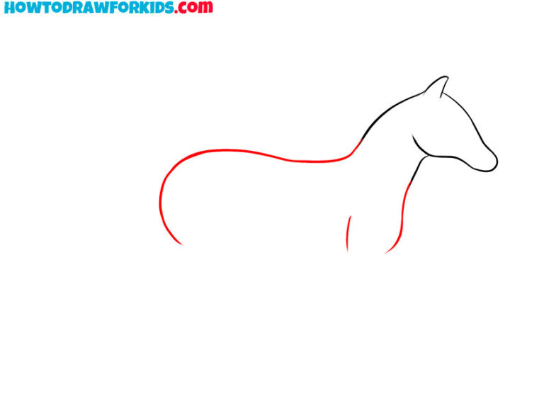 How to Draw a Running Horse - Easy Drawing Tutorial For Kids