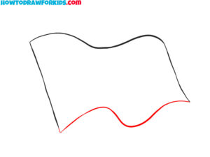 How to Draw a Wavy Flag - Easy Drawing Tutorial For Kids