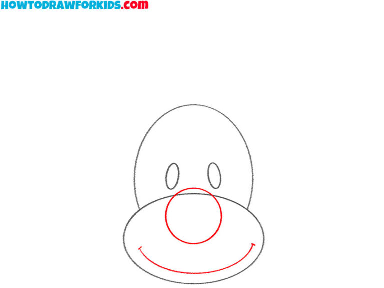 How to Draw Rudolph Face - Easy Drawing Tutorial For Kids