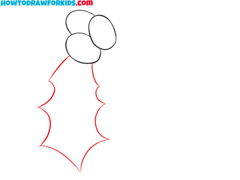 How to Draw Mistletoe - Easy Drawing Tutorial For Kids