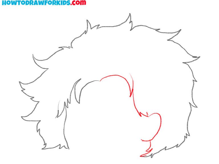 How to Draw Fluffy Hair - Easy Drawing Tutorial For Kids
