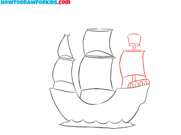 How to Draw a Pirate Ship - Easy Drawing Tutorial For Kids