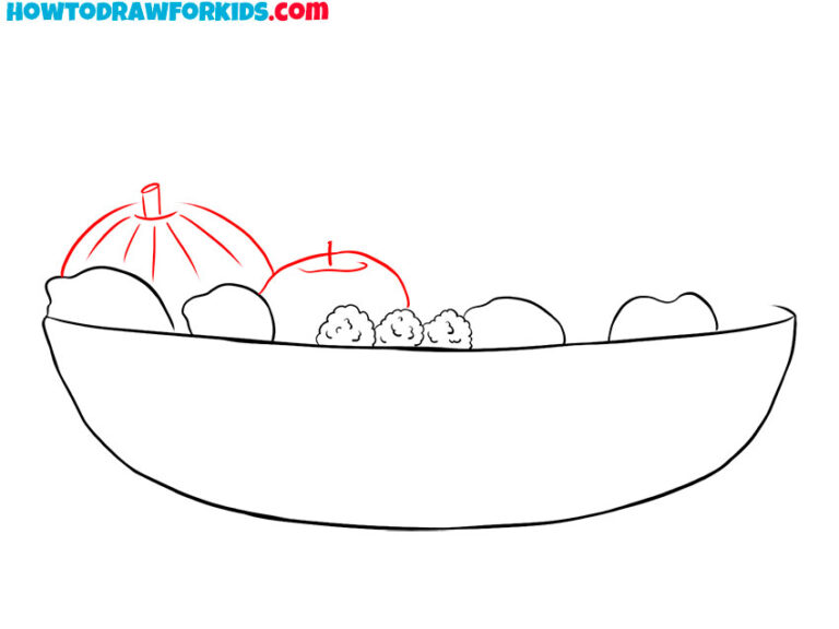 How to Draw a Fruit Bowl - Easy Drawing Tutorial For Kids