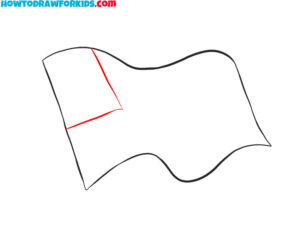 How to Draw a Wavy Flag - Easy Drawing Tutorial For Kids