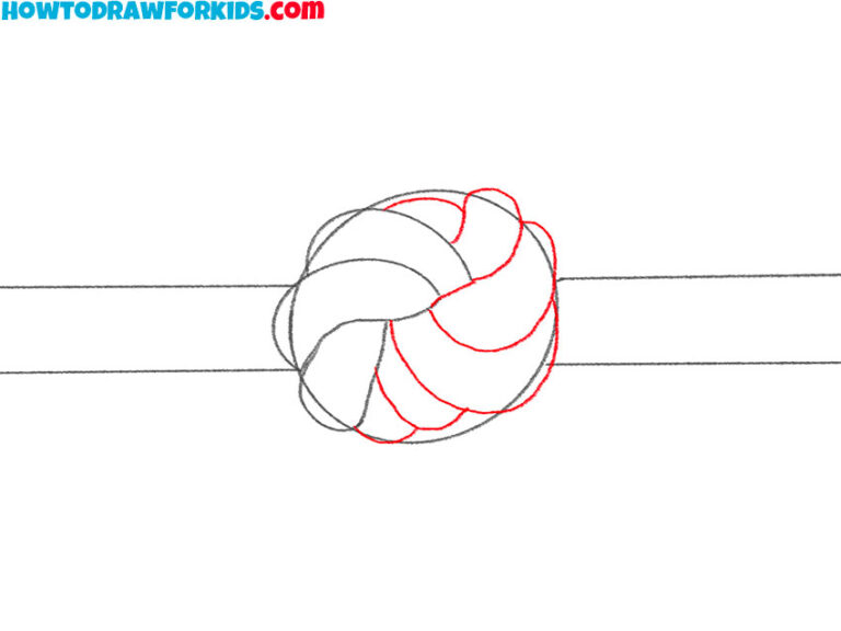 How to Draw a Knot - Easy Drawing Tutorial For Kids