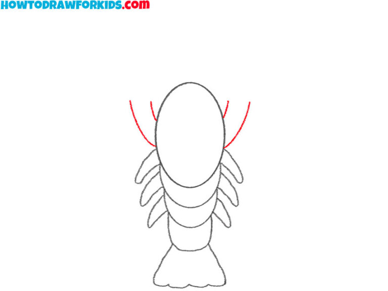 How to Draw a Lobster - Easy Drawing Tutorial For Kids