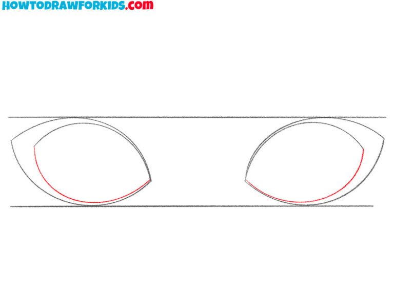 How to Draw Cartoon Cat Eyes - Easy Drawing Tutorial For Kids