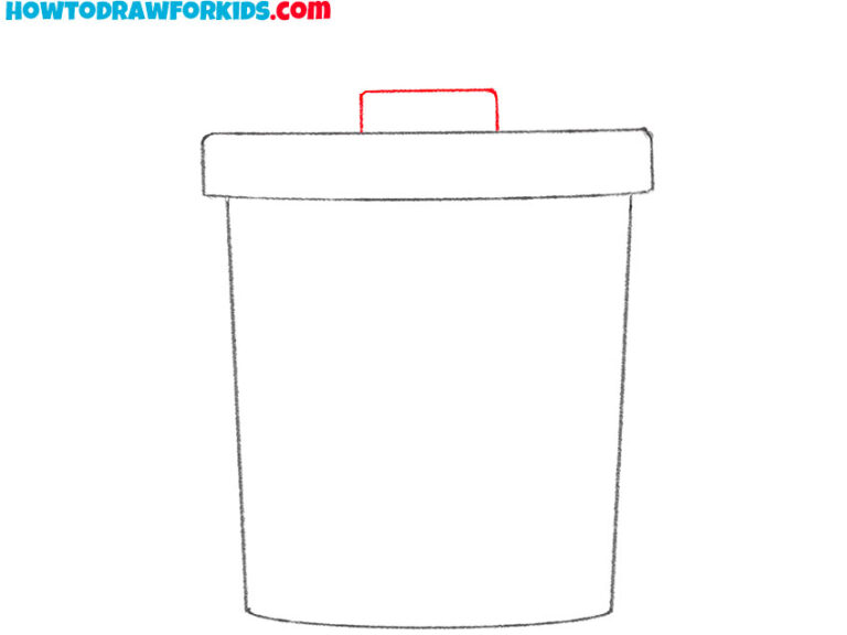 How to Draw a Trash Can - Easy Drawing Tutorial For Kids
