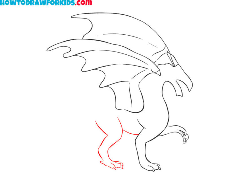 How to Draw a Realistic Dragon - Easy Drawing Tutorial For Kids