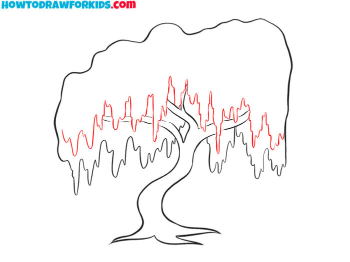 How to Draw a Willow Tree - Easy Drawing Tutorial For Kids