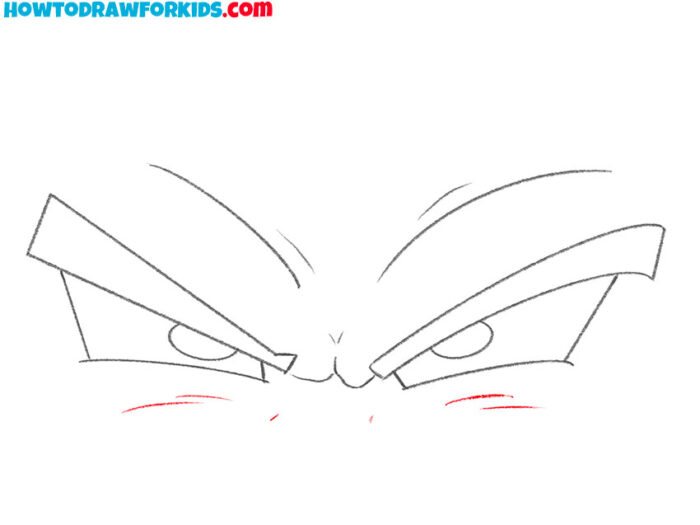 How to Draw Goku Eyes - Easy Drawing Tutorial For Kids