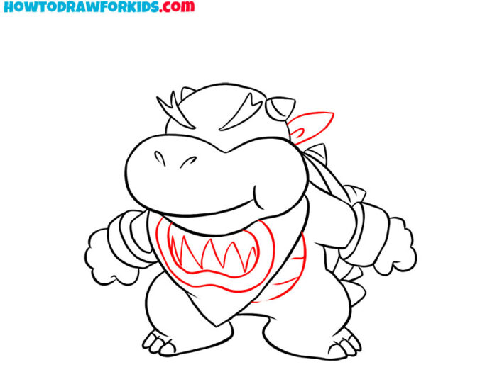 How to Draw Bowser Junior - Easy Drawing Tutorial For Kids