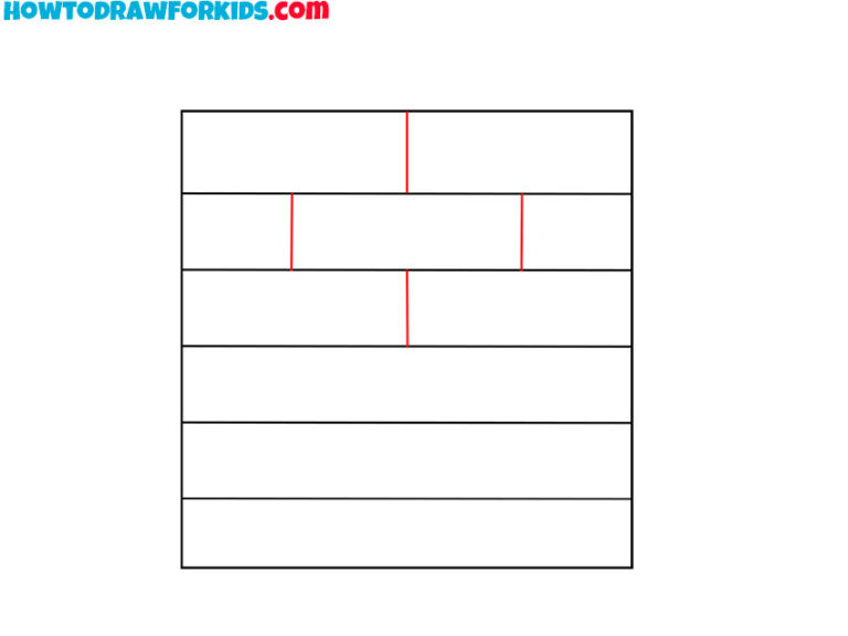 How to Draw Bricks - Easy Drawing Tutorial For Kids