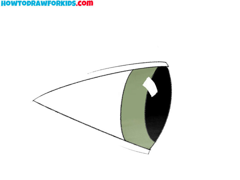 How to Draw an Eye from the Side - Easy Drawing Tutorial For Kids
