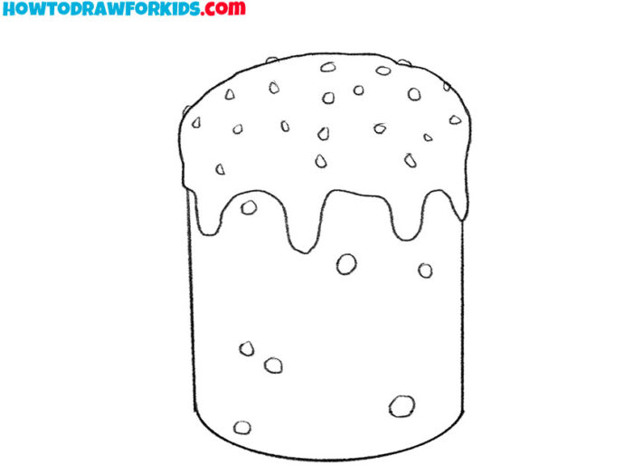 How to Draw an Easter Cake - Easy Drawing Tutorial For Kids