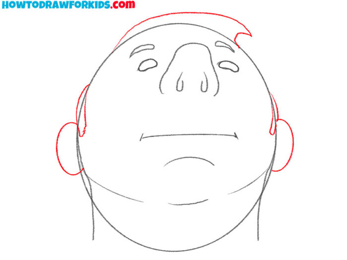 How to Draw a Face Looking Up - Easy Drawing Tutorial For Kids