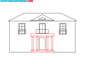 How to Draw a Mansion - Easy Drawing Tutorial For Kids