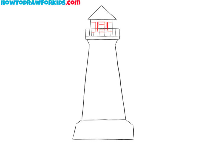 How to Draw a Lighthouse - Easy Drawing Tutorial For Kids