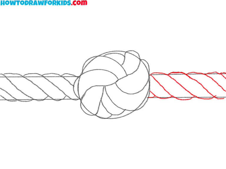 How to Draw a Knot - Easy Drawing Tutorial For Kids