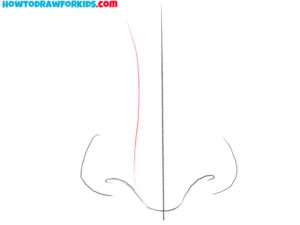 How to Draw a Nose From the Front - Easy Drawing Tutorial